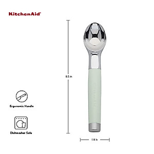 KitchenAid Gourmet Ice Cream Scoop, One Size, Matte Pistachio