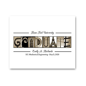 College Graduation gift, Personalized gift for Graduates, Graduation Party Décor, Grad gift for him, Grad gift for her