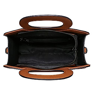 WYKDD Vintage Embossed Ladies Handbag Multifunctional Large Capacity Tote Bag Casual Ladies Shoulder Bag (Color : C, Size : 26(L)*23(H)*12(W) cm)