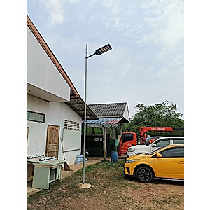 Solar Lights Street Lights Outdoor, Parking Lot Light Commercial Dusk to Dawn Led Street Light Solar Powered with Motion Sensor for Basketball Court, Road, Playground (1200, Volts) (1200, Volts)