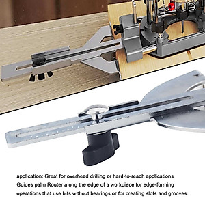 PR102 Palm Router Edge Guide for Bosch GKF125CE, PR10E and PR20EVS Palm Routers’ PR001 and PR101 Fixed Bases - Included Mounting Hardware, Allows Adjustment up to 3-5 8 in.