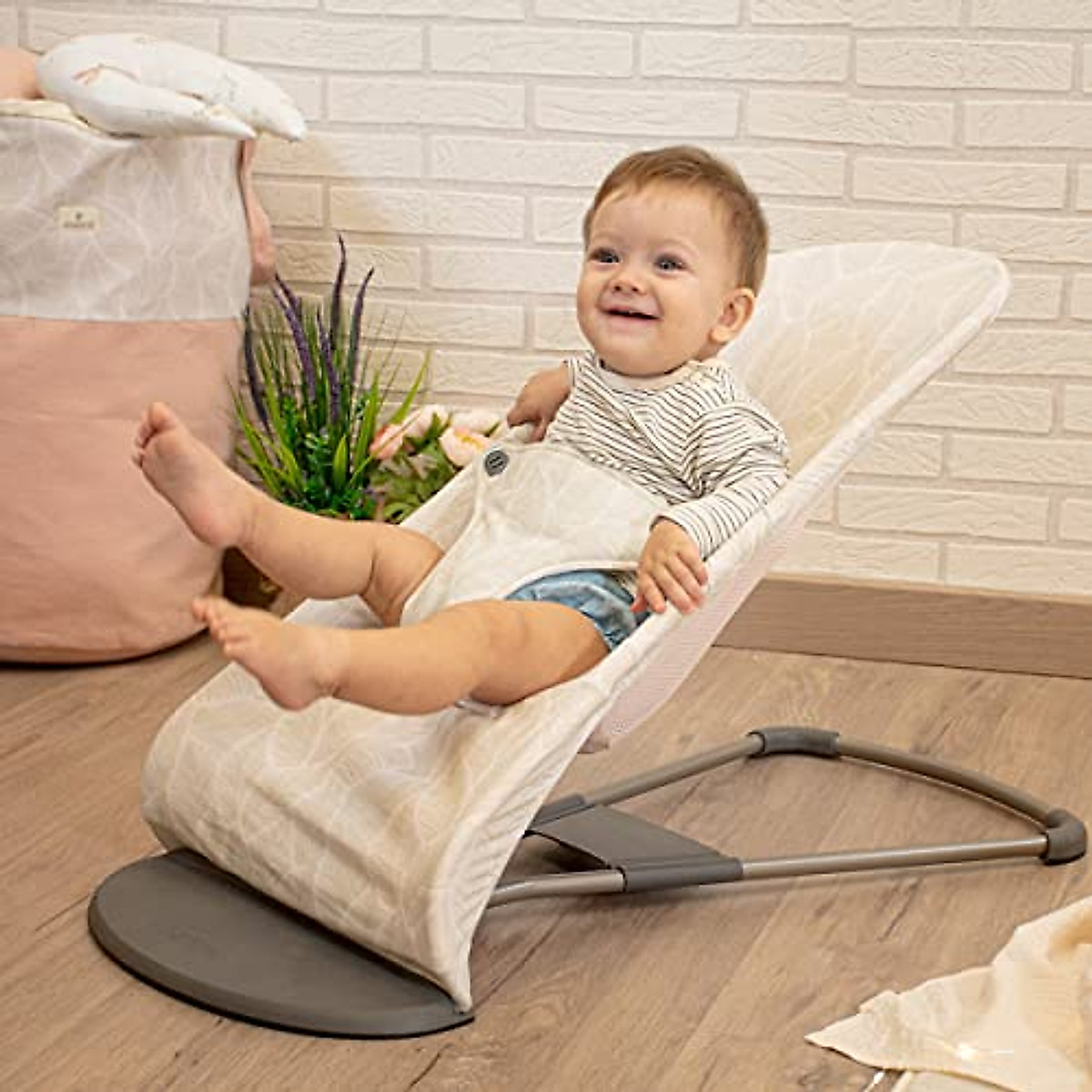 JYOKO Kids Cover Liner Compatible with Baby Bouncer Babybjorn Soft, Balance, Bliss and Mini (Cotton, Bloom)