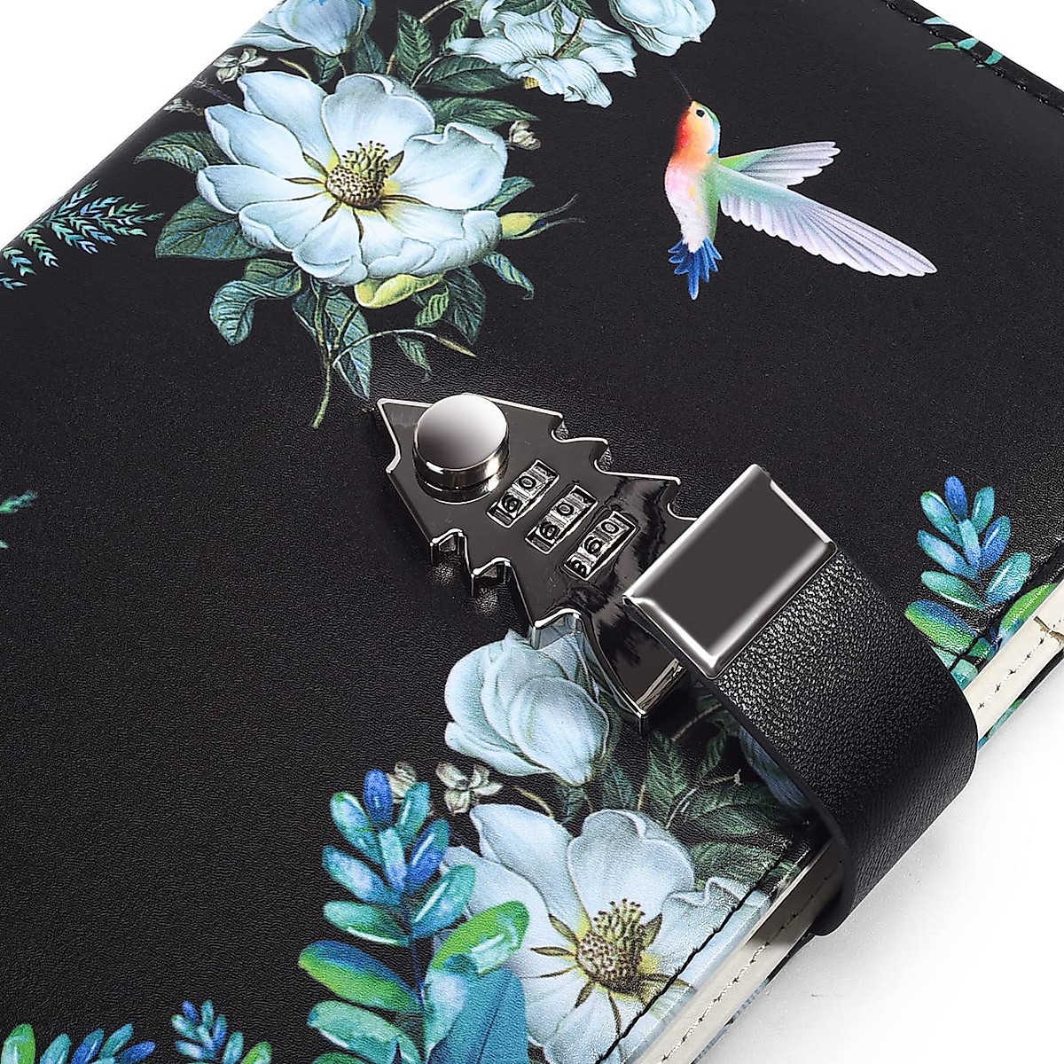 Diary with Lock for Adults, Lock Journal Combination Lock Writing Travel Diary A5 Journal Notebook (Atyle C)