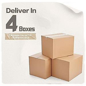 XIZZI Patio Furniture Set Outdoor All Weather Wicker 7 Pieces Conversation Sofa with High Back Swivel Rocking Chairs Matching Side Table,Ottomans and Coffee Table,Brown Wicker Orange Red