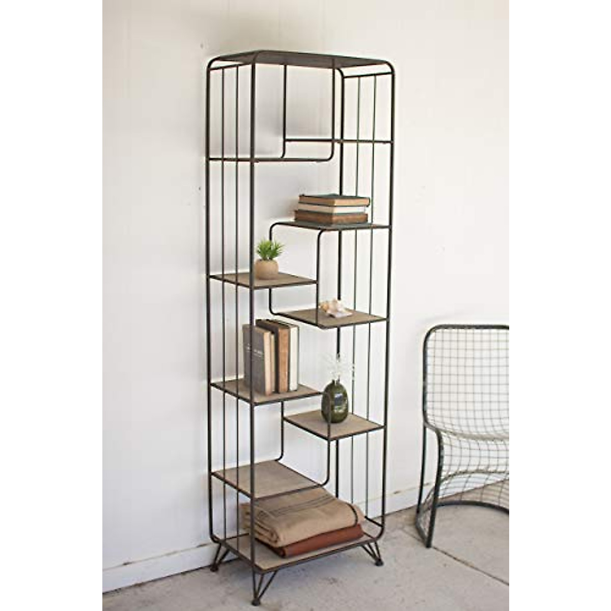 Kalalou CHW1006 Multi Level Wood and Shelving Unit, See Image