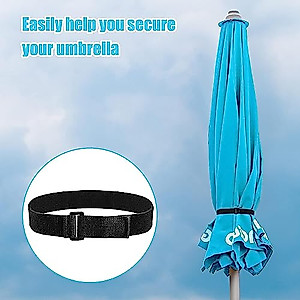 DGBRSM 2pcs Reusable Patio Umbrella Tie Strap Adjustable Securing Straps Patio Umbrella Accessories