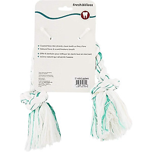 Petmate Booda Fresh N Floss 3 Knot Tug Rope Dog Toy, Large, Spearmint