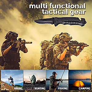 DAPR EPICFORGED Folding Pocket Knife for Hunting, Survival, Self-Defense, Camping, Tactical and Every Day Carry