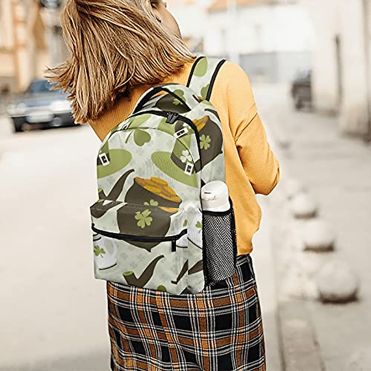 St. Patrick's Day Kids Backpack, Student School Bags for Boys & Girls, Bookbags with Adjustable Strapfor Travel