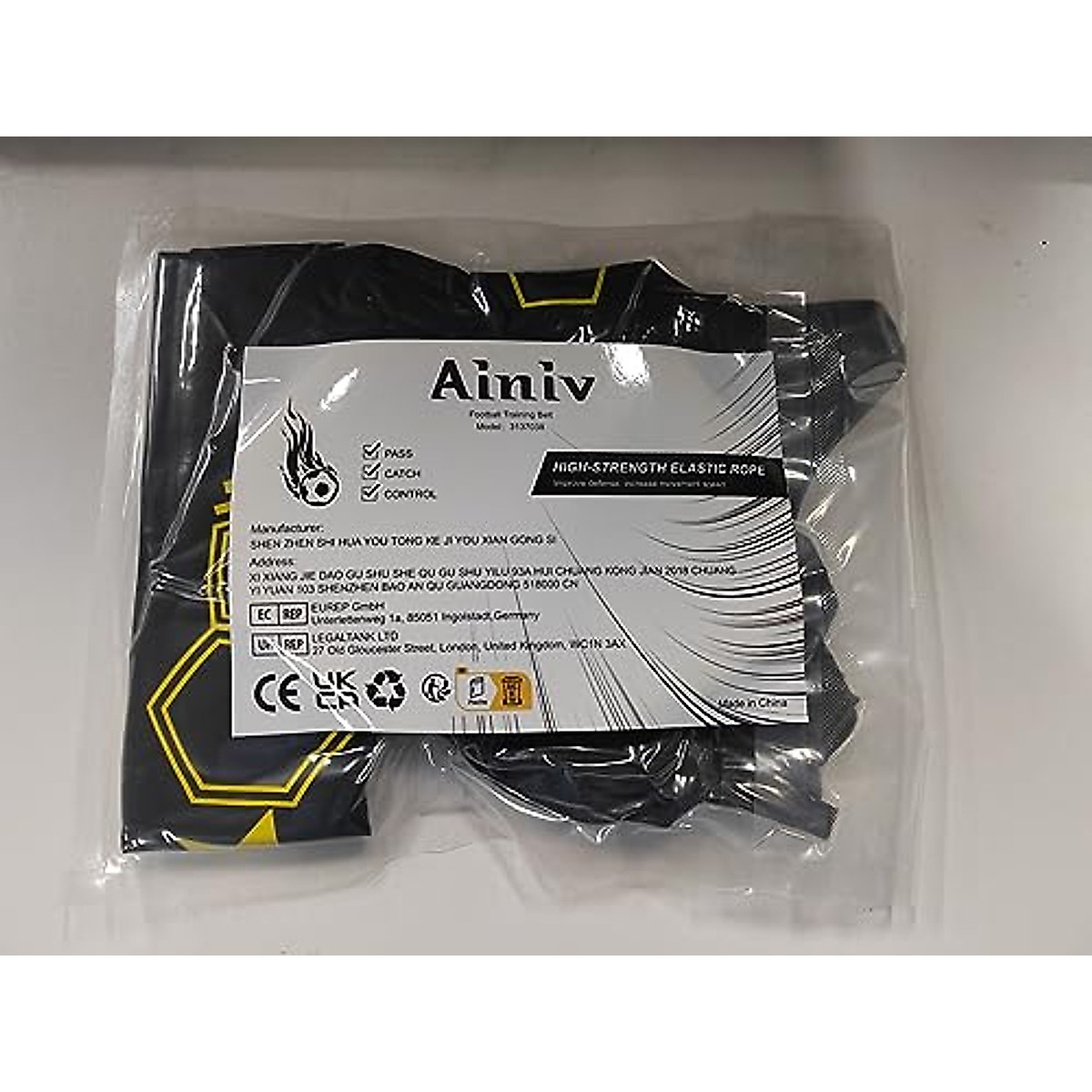 Ainiv Soccer Ball Net Kicker,Soccer Bungee Trainer, Football Kick Trainer, Juggling Soccer Ball Holder,Training Aid Football Skills Practice for Kids Adults, for Size 3 4 5 Footballs