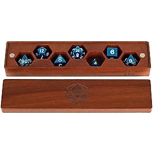FanRoll by Metallic Dice Games Premium Wood Dice Vault: Purple Heart, Role Playing Game Dice Accessories for Dungeons and Dragons