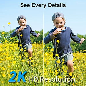 Ankway Solar Security Camera, Wireless Outdoor Cameras with Smart App, Color Night Vision, 360° PTZ WiFi Camera, IP65 Waterproof, AI Detection, 2-Way Talk, 3.5W Solar Powered Panel