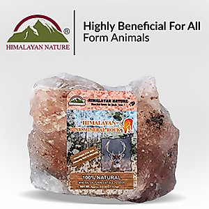 Himalayan Nature Animal Licking Pink Salt Rock Lick Deer| 5 Pound