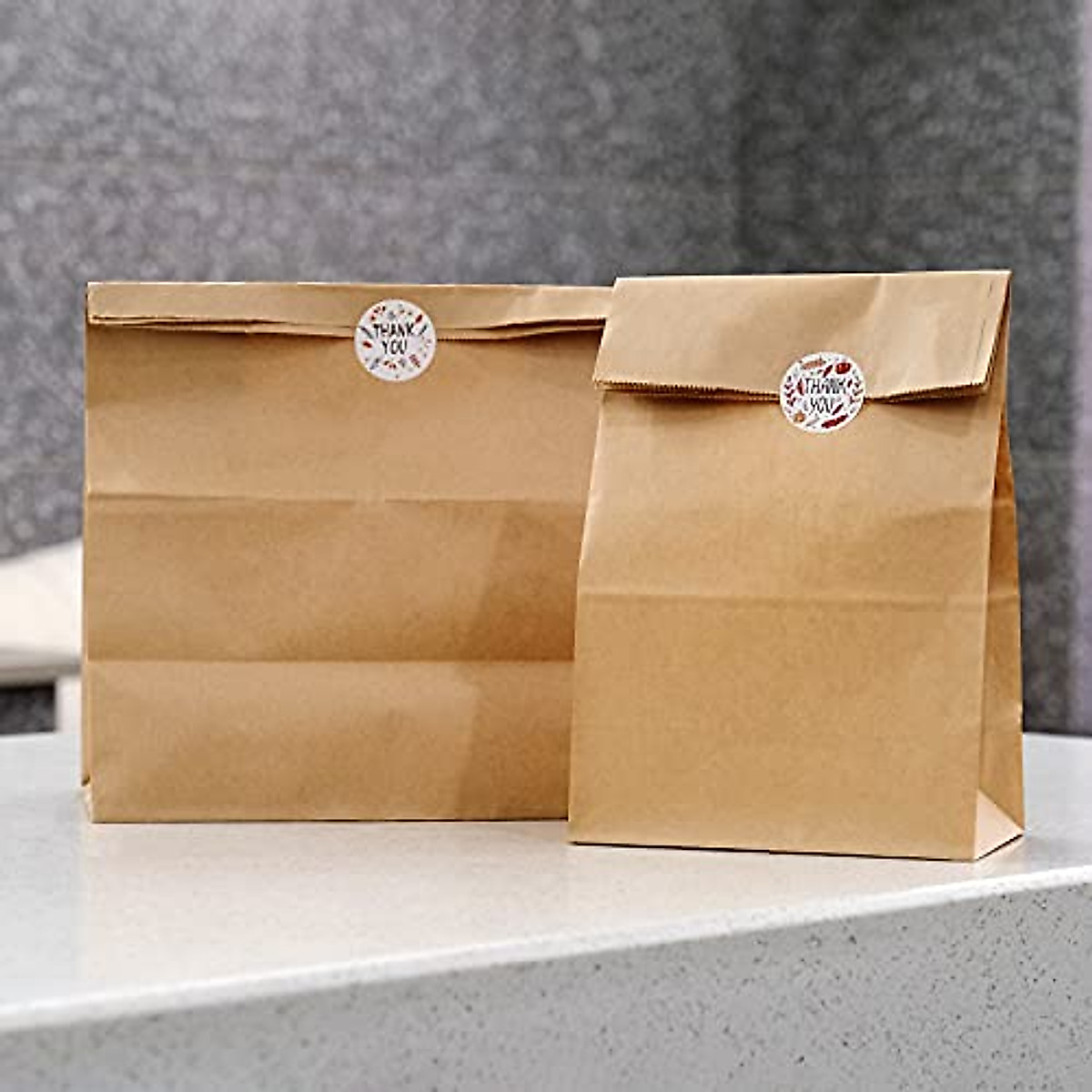 Thank You Stickers Small Business - 4 Rolls 2000 Pieces Thank You for Supporting My Small Business Stickers Labels for Envelopes, Bubble Mailers and Gift Bags Packaging, 1 Inch，500 Pieces Each Roll