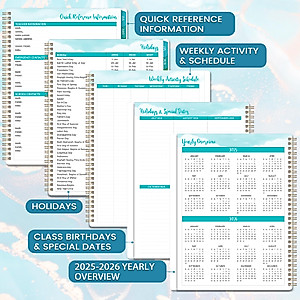 Planner 2023-2024 - Jul.2023 - Jun.2024, 2023-2024 Planner, Academic Planner 2023-2024, 2023-2024 Planner Weekly & Monthly with Tabs, 8" x 10", Flexible Cover, Twin-Wire Binding - Black Waterink