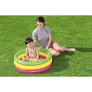 Bestway Summer Paddling Pool, 70 x 24 cm, Round, Multicoloured, from 2 Years