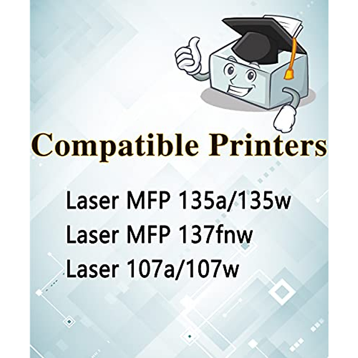 MM MUCH & MORE Compatible Toner Cartridge Replacement for HP 105A W1105A to use for Laser Pro MFP 137fnw 107a 107w 135a 135w Printers (1-Pack, Black)