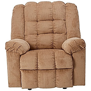 Signature Design by Ashley Ludden Ultra Plush Tufted Manual Rocker Recliner, Light Brown