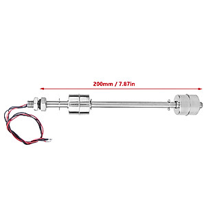 MUNEFE Water s Sensor, Vertical Float Switch, s Float Sensor Switchs for Appliance Water s Control(Float 200mm)