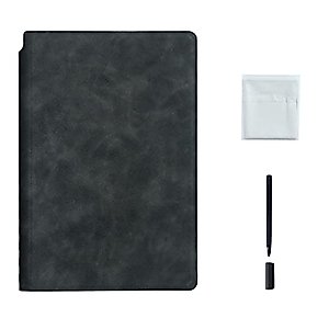 naixue Dry Erase Notepad - 6.3 X 9.53 Inch Leather Dry Erase Notepad Set - Erasable A5 Meeting Lapboard for Group Discussions