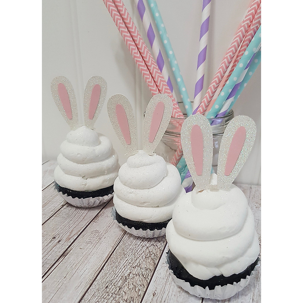 Bunny Ears Cupcake Toppers