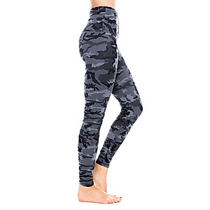 F_Gotal Womens Yoga Pants High Waist Tummy Control Camo Stretchy Butt Lift Tights Workout Leggings Gym Jogger Sweatpants