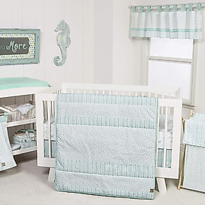 Trend Lab Taylor 3 Piece Crib Bedding Set, Can Be Used As A Blanket Or A Playmat for Tummy Time, Includes Quilt, Fitted Crib Sheet and Skirt