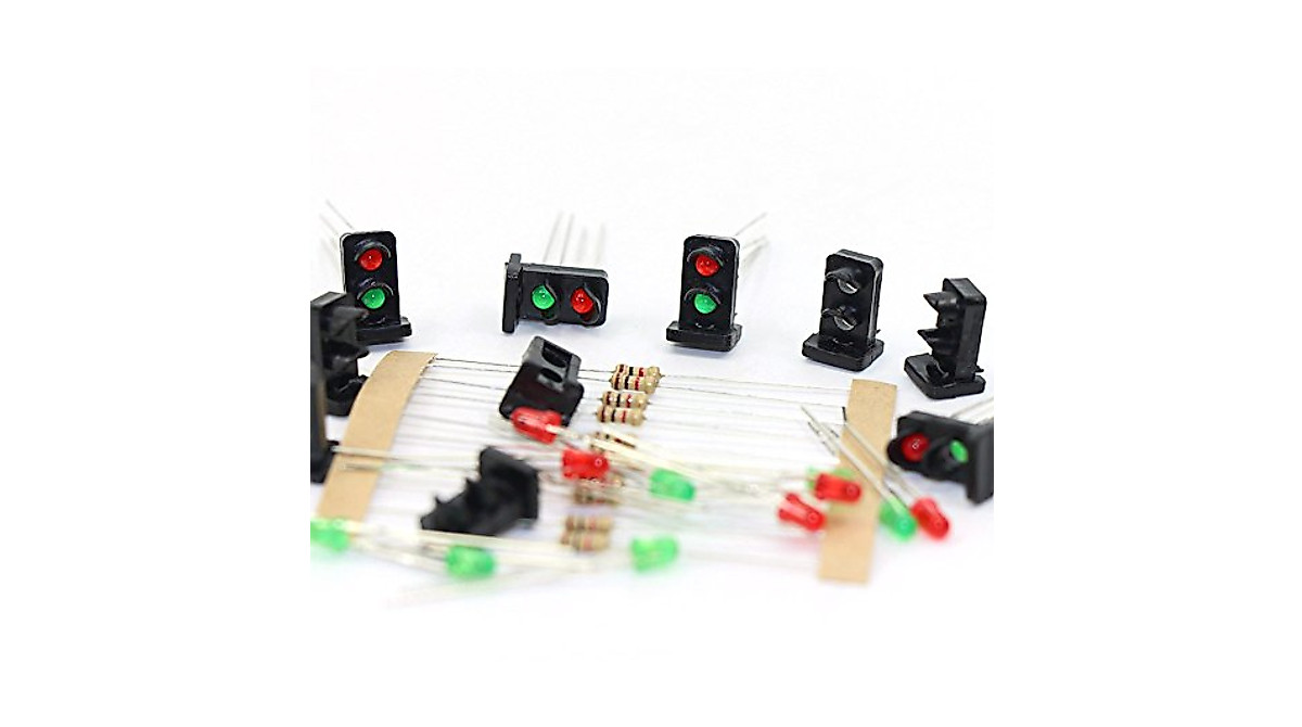 10 Sets HO/OO Railway Dwarf Signal with LEDs | Evemodel