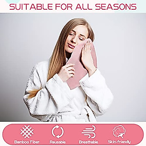 Newwiee 40 Pcs Bamboo Wash Cloth Bulk Bamboo Bath Hand Face Washcloths Soft Quick Drying Towel for Baby Kids Women Bathroom Washing Body Multipurpose Fingertip Rags (Multicolor,10 x 10 Inch)