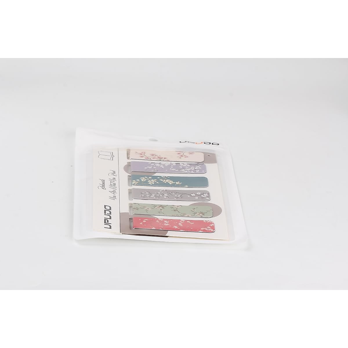 UpUDo 12 Pack Magnetic Bookmark, Book Marker Clip for Teachers, Students, Book Lovers, Printing on 2 Side