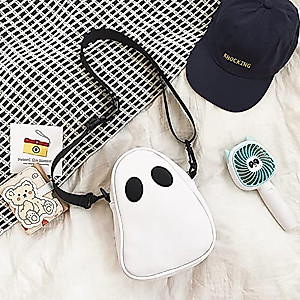 Kawaii Ghost Crossbody Bag for Women Men, Funny Purse, Cute Candy Bag, Novelty Crossbody Bags Shoulder Bag, Devil Phone Bag