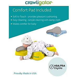Crawligator Tummy Time Toy I Provides Mobility for Infants 4-12 Months I Early Childhood Dev (Green)