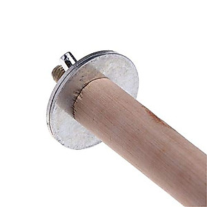 WXNUH Rurah Parrot Perches Standing Platform Rack Pet Bird Scratching Chewing Jumping Standing Perches Shower Bird Bath Toys Raw Wood Fork Stand Toy