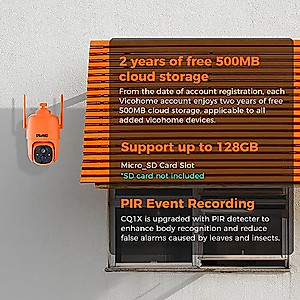 Sovmiku Hephaestus X1 2K Active Defense Solar Security Camera Wireless Outdoor, 2-years Free Cloud Storage, Easy to Setup, Starlight Color Night Vision, Two Way Audio, Audible Flashlight Alarm,SD Slot