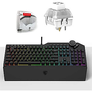 Feiyx Mechanical Gaming Keyboard – Adjustable Actuation Switches – World’s Fastest Mechanical Keyboard – OLED Smart Display – RGB Backlit,for PC/Mac Gamer