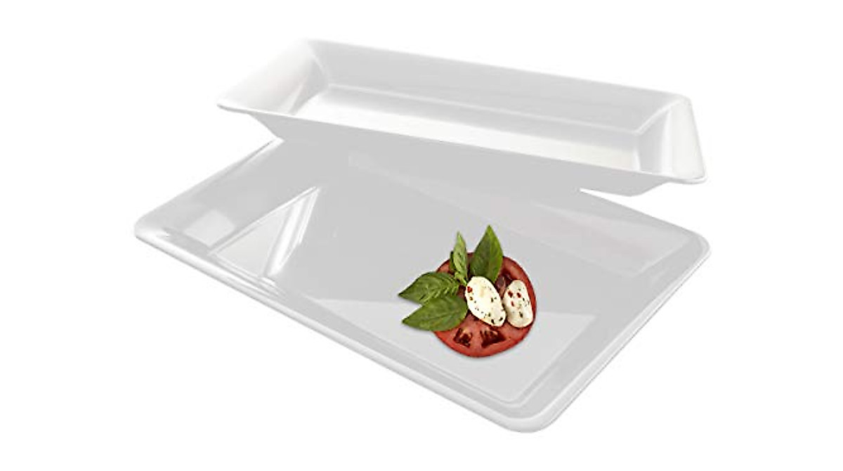 Buy 10x14 Rectangle Serving Trays with Lids - Elegant & Durable