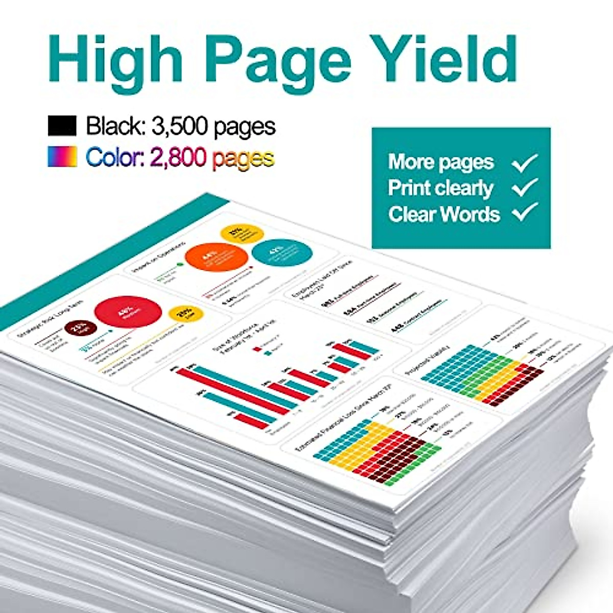 TN-227BK TN-227C TN-227M TN-227Y High Yield Toner: Compatible TN227 Toner Cartridge 5 Pack Replacement for Brother TN227 HL-3230CDW 3270CDW 3290CDW 3230CDN DCP-L3550CDW Printer, Sold by WERLIKE