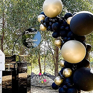 70Pack 12 Inch Matte Black Latex Balloons for Black Party Supplies Birthday Decorations Graduation Decor Halloween Decorations