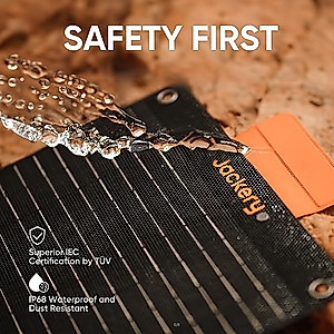 Jackery Solar Generator 300 Plus Portable Power Station with 40W Book-sized Solar Panel, 288Wh Backup LiFePO4 Battery, 300W AC Outlet, Only 5KG for RV, Outdoors, Camping, Traveling, and Emergencies