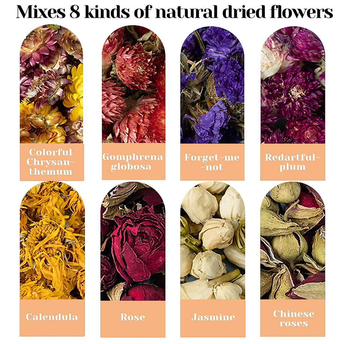 PINVNBY Hamster Bedding, 7OZ Natural Flower Small Pet Bedding for Hamsters, Gerbils, Mice, Lemming, Degus