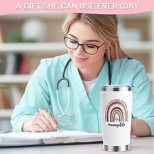 HZGYOUR Nurse Gifts for Women, Nurses Week Gifts, Nurse Appreciation Gifts, Nurse Graduation, Birthday, Christmas Gifts, Nurse Practitioner RN/LPN/Gift,20 oz Tumbler Set for Nurses