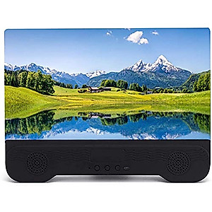 14'' Screen Magnifier with Bluetooth Speakers for Cell Phone,3D Magnifying Projector Screen Enlarger for Movies Videos Games Foldable Stand Holder with HD Screen Amplifier Supports All Smartphones