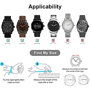 SANWA Mens 26mm Black Silicone Rubber Diver Watch Band Waterproof Sport Stainless Steel Black Buckle