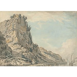 EfeMir Canvas Art Print Paining Print Wall Art Famoso St Vincents Rock Clifton Bristol with Hotwells Spring House in the Distance by Wheatley for Home Decor 60x90cm