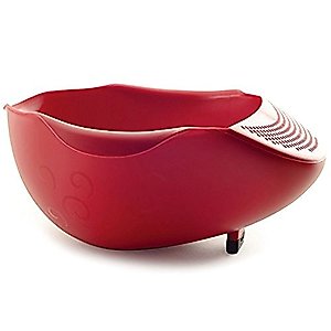 Norpro NOR-2176 Serving Bowl with Strainer , Red