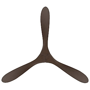 WAC Lighting Malibu Indoor and Outdoor 3-Blade Smart Ceiling Fan 70in Matte Black Dark Walnut with Remote Control works with Alexa and iOS or Android App