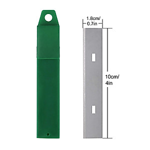 4-Inch Scraper Blades, Kattool 120pcs Replacement Scraper Blades Carbon Steel Razor Blade for Scraper Single Edge Razor Blades