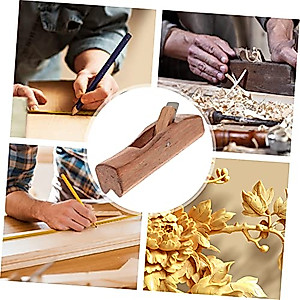 DOITOOL 3pcs Mini Mahogany Angle Planer Hand Tools Mini Portable Shaver Japanese Tools Woodworking Japanese Block Plane Thickness Planers Woodworking Block Hand Plane Planer Router Plane