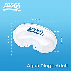 Zoggs 300659-400 Aqua Plugz - Hypo-Allergenic Silicone Ear PlugsBlue