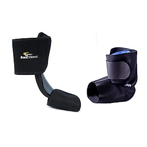 Brace Direct Night Splint (L/XL) + Plantar Fasciitis Day Air Wrap- for Plantar Fasciitis Relief, Arch Support, Heel Foot Pain, Achilles Tendonitis